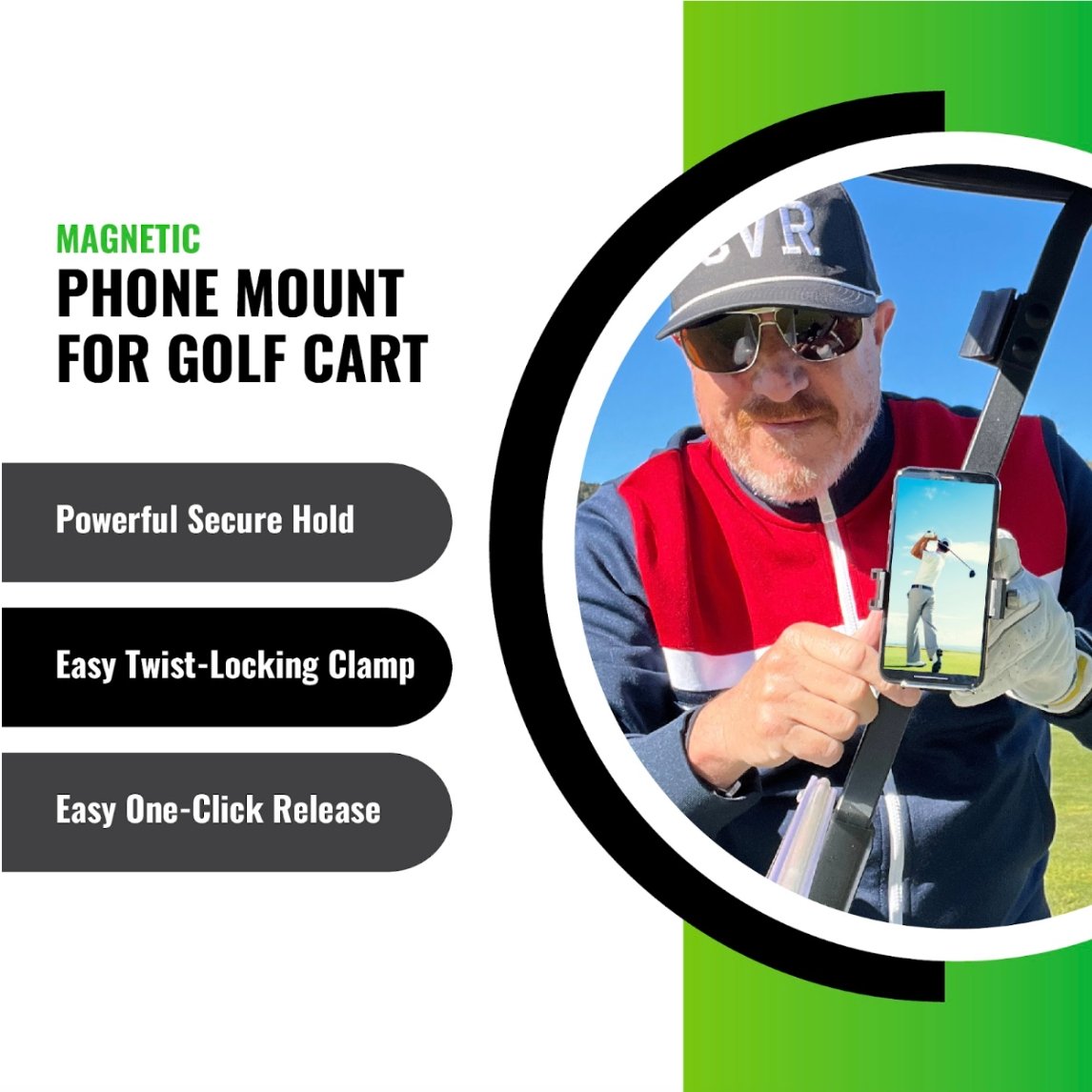 Upside Golf Magnetic Selfie Record Golf Phone Holder– UPSIDEGOLF